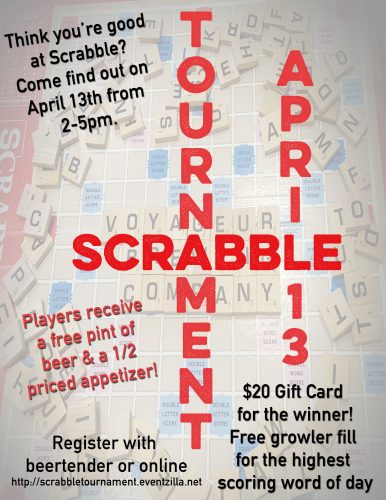 Scrabble Tournament at Voyageur Brewing - Voyageur Brewing Company