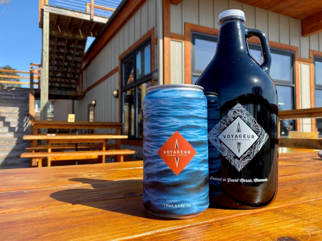 Hamms Beer Canoe in the taproom - Voyageur Brewing Company